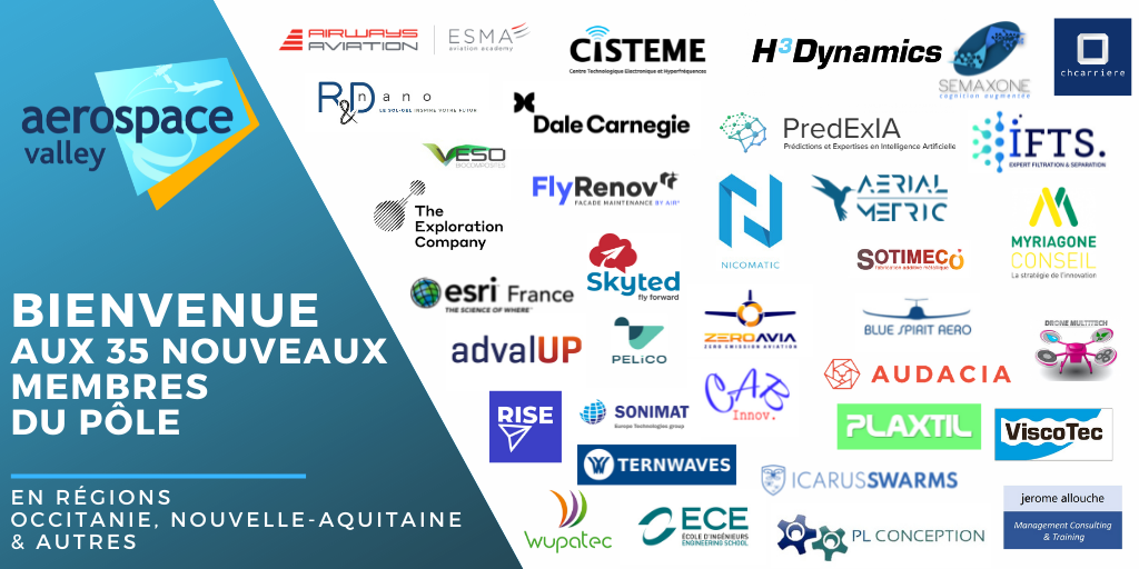Bienvenue aux 35 nouveaux membres du Pôle ! | Aerospace Valley